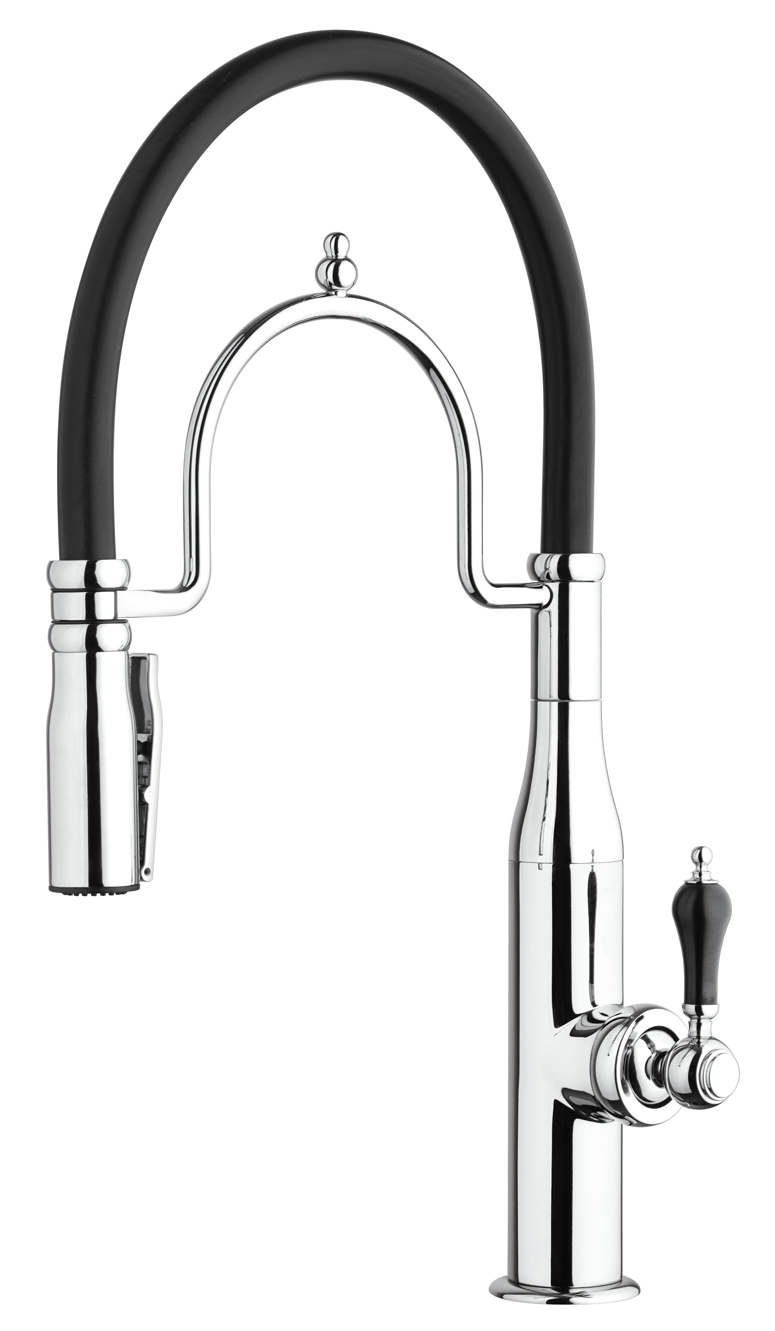 LaToscana Botticelli Single Handle Pull Out Faucet with Silicon Spout ...