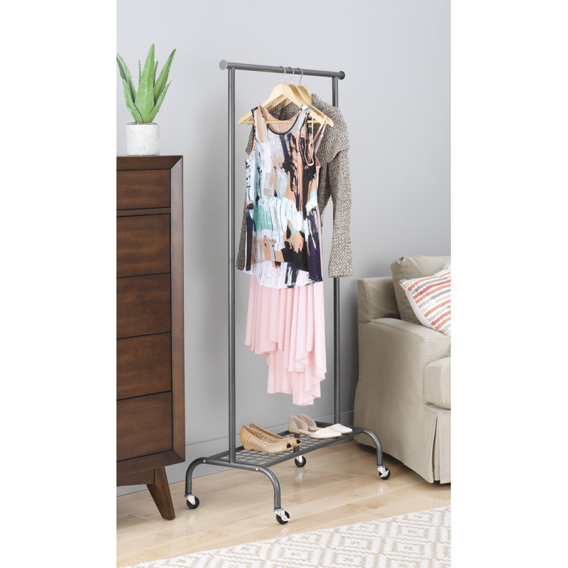 Whitmor Rolling Garment Rack - Gunmetal Gray | Wayfair