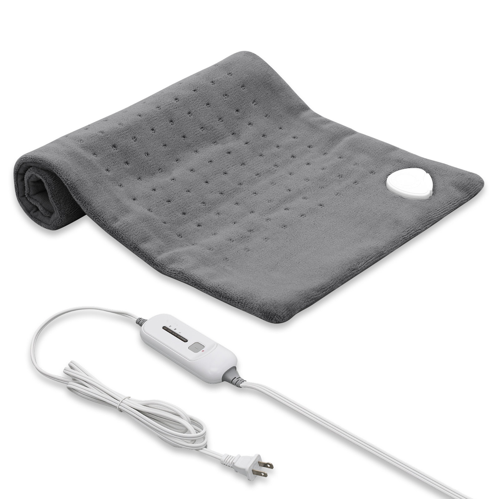 MoNiBloom Electric Throw Blanket Heating Pad with 3 Heating Levels ...