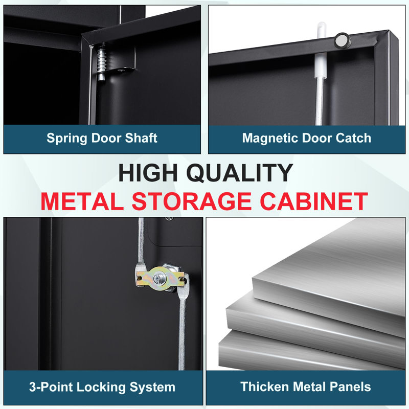 Latitude Run® Metal Single Storage Cabinet ( 72'' H X 36'' W X 18'' D ...