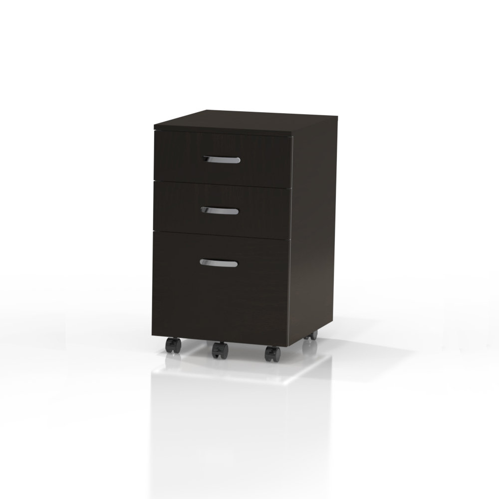 Safco Products Company Soho 3-Drawer Mobile Vertical Filing Cabinet ...