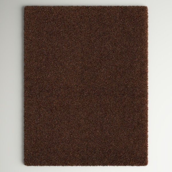 Winston Porter Renesha Chocolate Brown Area Rug & Reviews | Wayfair