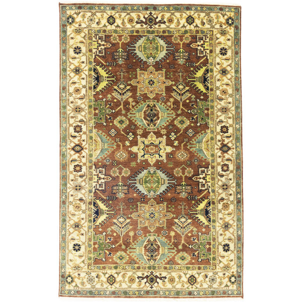 Canora Grey Remiyah Oriental Handmade Hand-Knotted Rectangle 5' x 8 ...