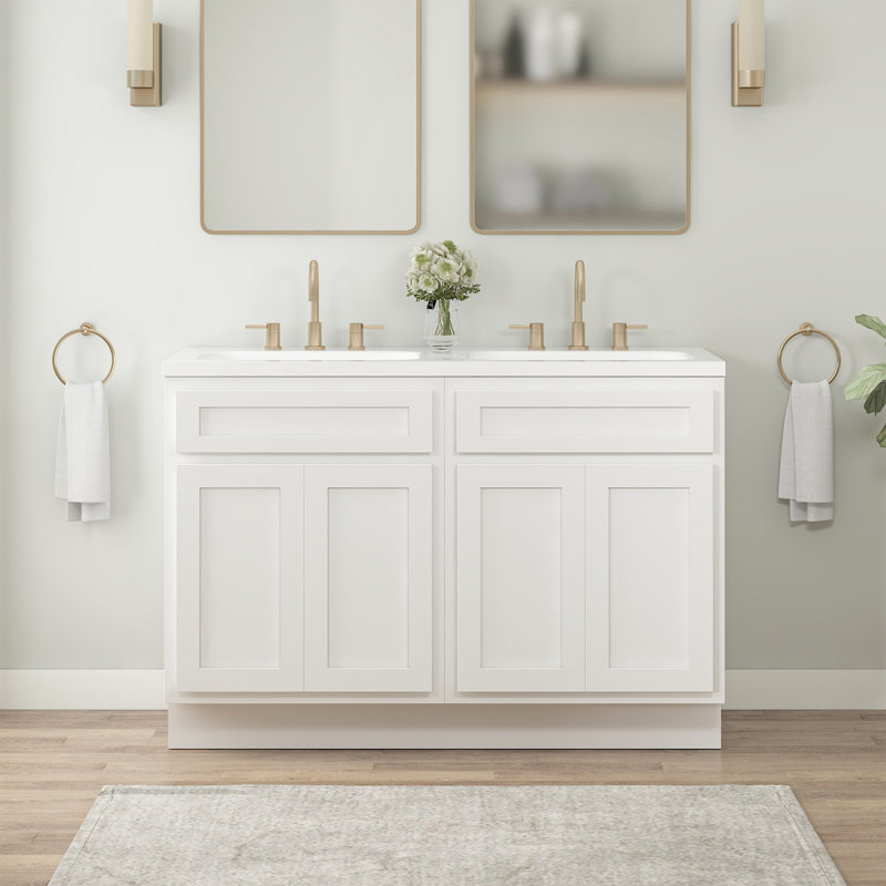 Home Beyond 48" Double Bathroom Vanity Base Only | Wayfair