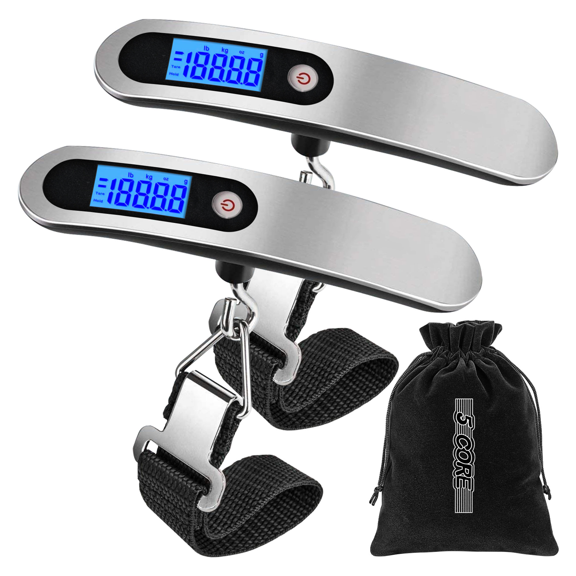 5 CORE 5 Core Luggage Scale 2Pcs Tavel Digital 110lbs Capacity Suitcase ...