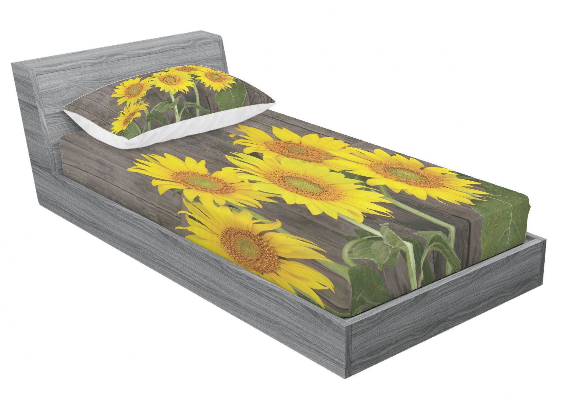 Ambesonne Sunflower Sheet Set | Wayfair