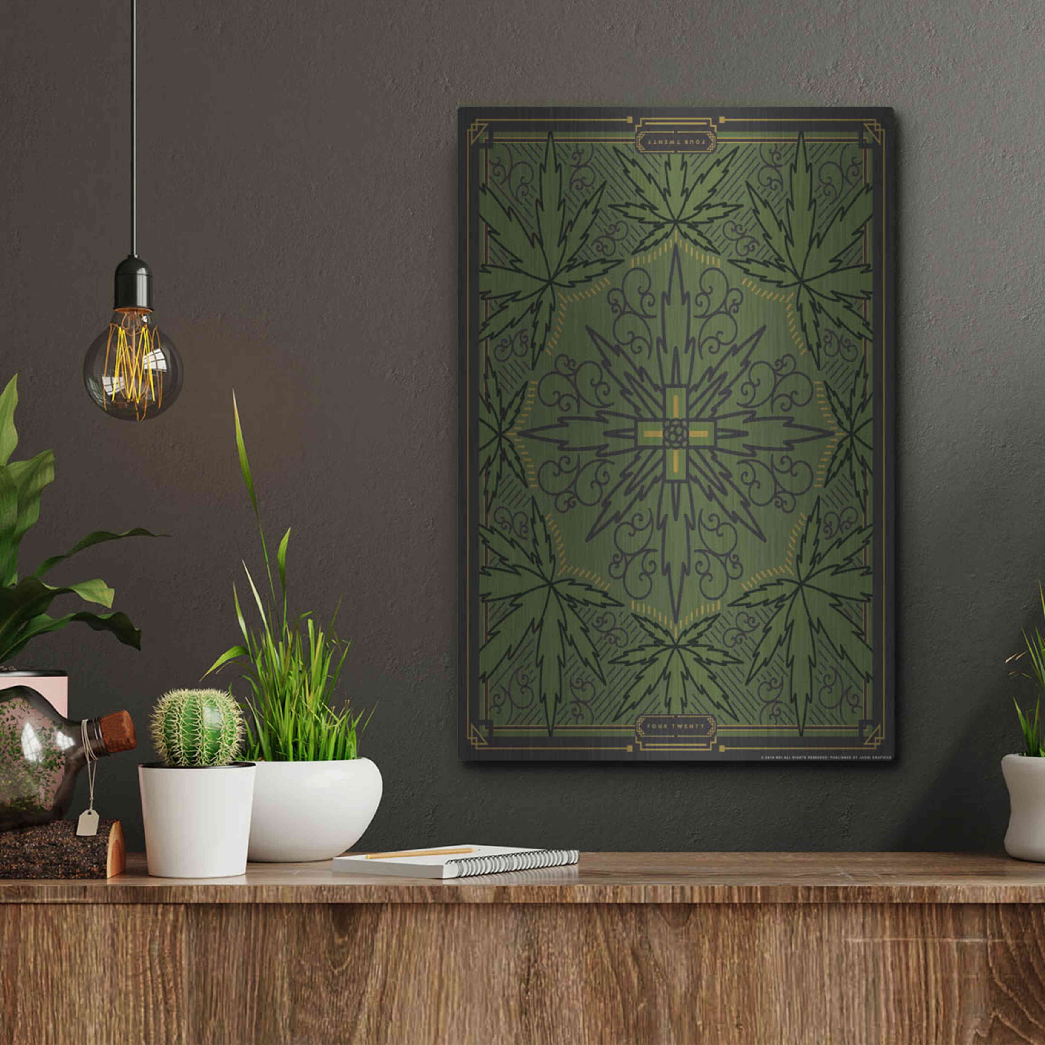 Bungalow Rose '420 Green' by JJ Brando, Metal Wall Art | Wayfair