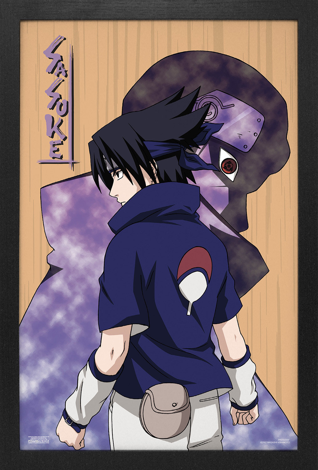Dakota Fields Naruto Classic - Sasuke 11x17 Gel-Coat Framed Print | Wayfair