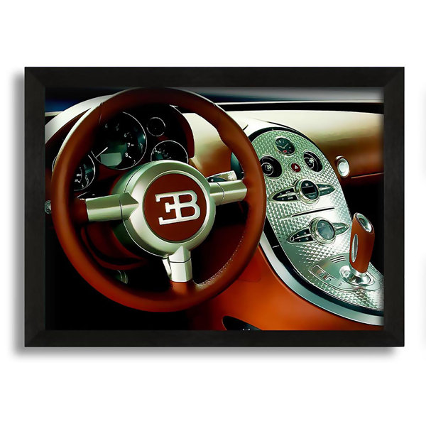 Borough Wharf Bugatti Veyron Interior - Single Picture Frame Art Prints ...