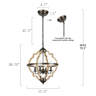Ophelia & Co. Pollak 4 - Light Dimmable Lantern Geometric Chandelier ...