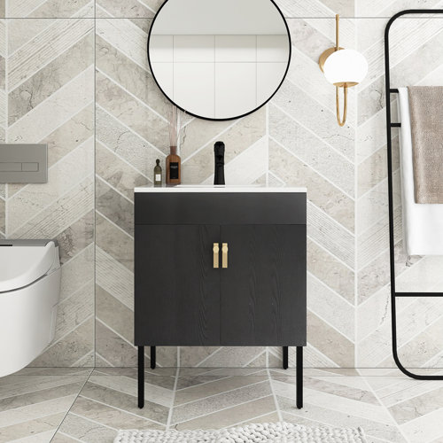 24 Inch Black Bathroom Vanities You'll Love | Wayfair