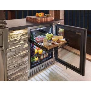 Perlick Signature Series 144 Can 24" Undercounter Mini Fridge | Wayfair