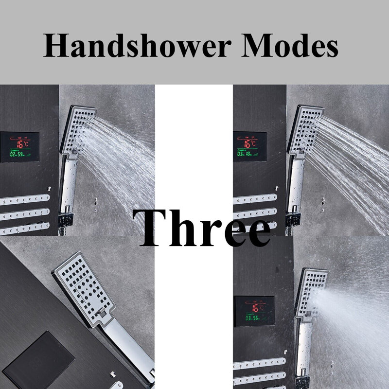 Senlesen 43.7" Shower Panel with Fixed Shower Head | Wayfair