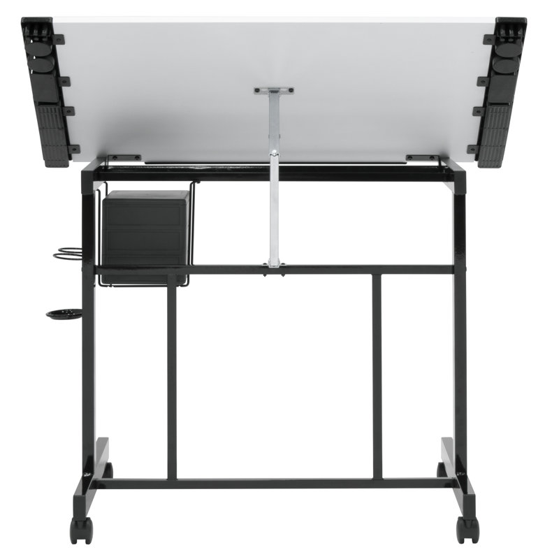 Inbox Zero Crabtree 41'' Deluxe Craft Station, Adjustable Drafting and ...