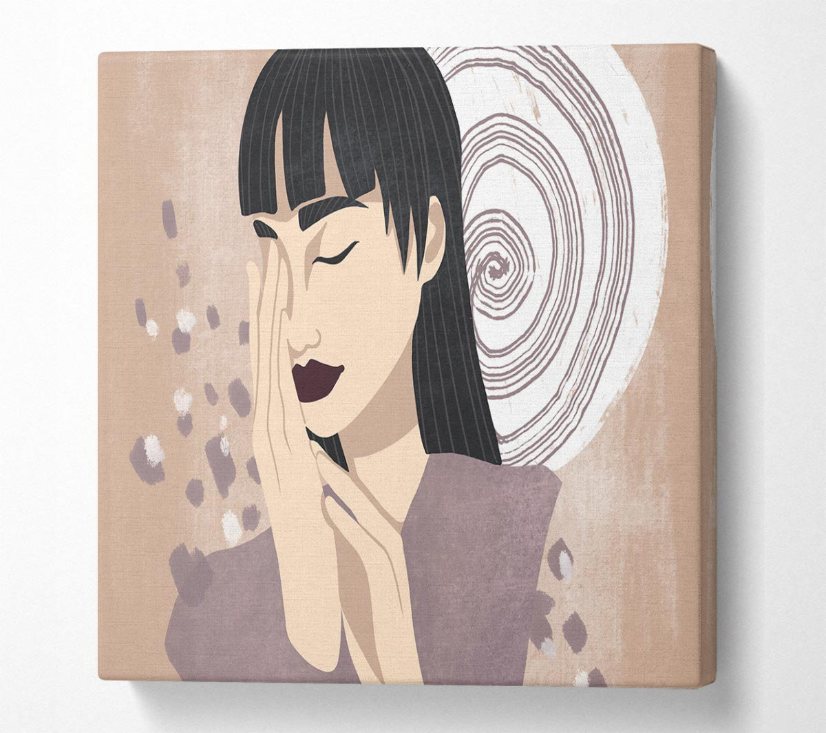 ClassicLiving Schmier Hand To Face - Wrapped Canvas Art Prints ...