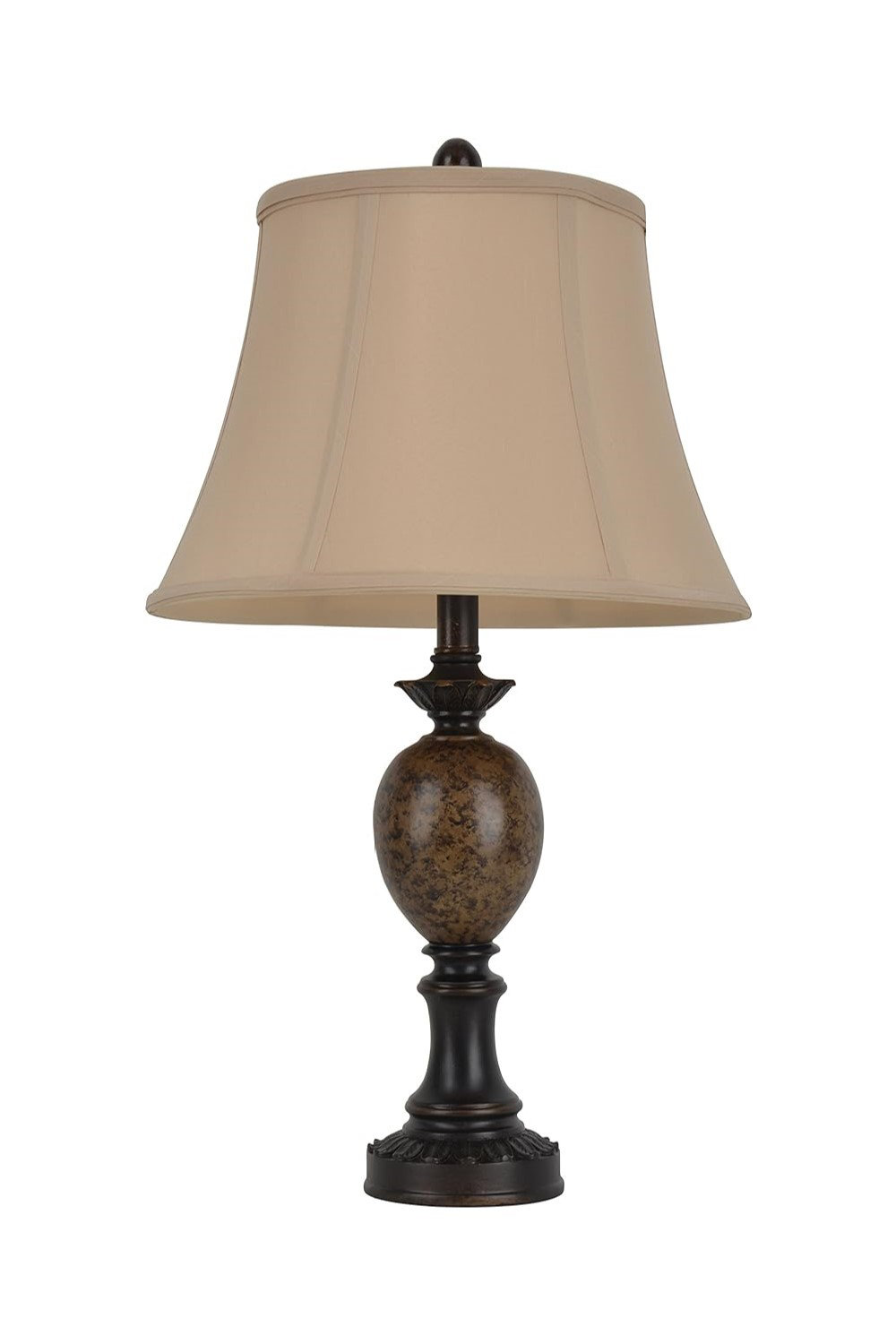 Alcott Hill® Crystyle Resin And Marble Table Lamp, Bronze | Wayfair