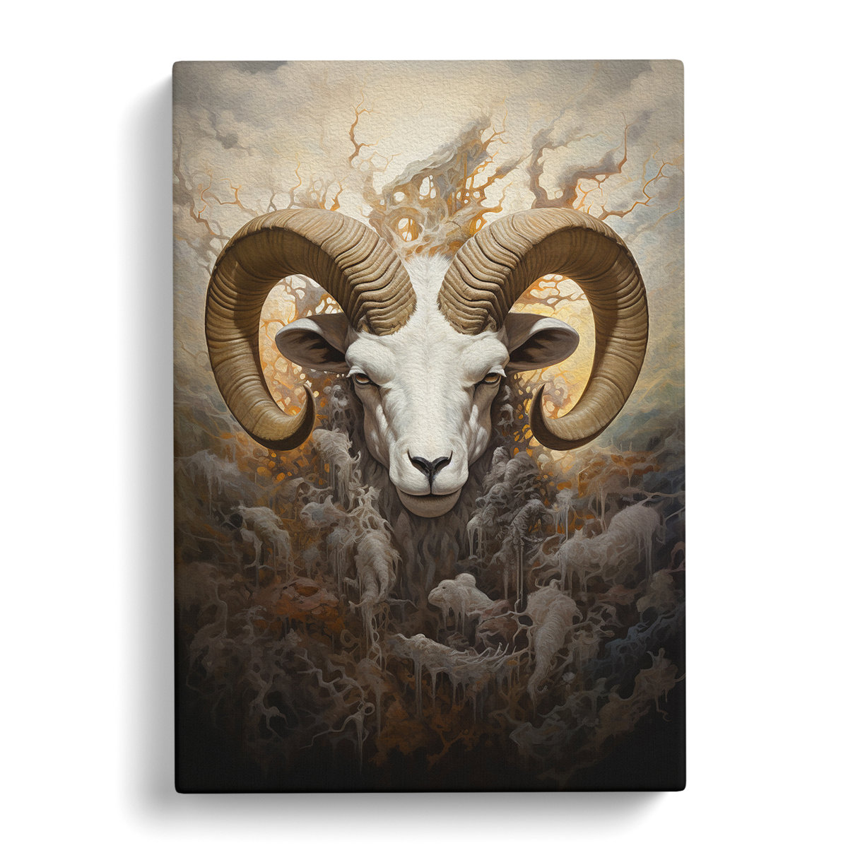 Brambly Cottage Ram Sheep Symbolism - Print | Wayfair.co.uk