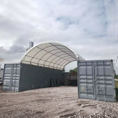 Chery Industrial 20'X40' Shipping Container Canopy Shelter 15oz PVC ...