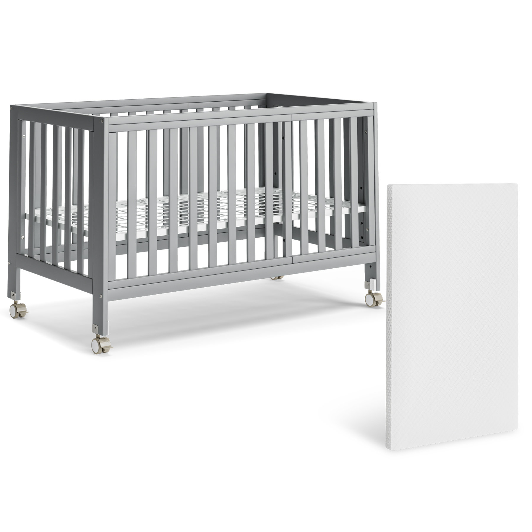 MAMAZING EvoNest 11-in-1 Mini Cradle to Full Size Convertible Crib With ...