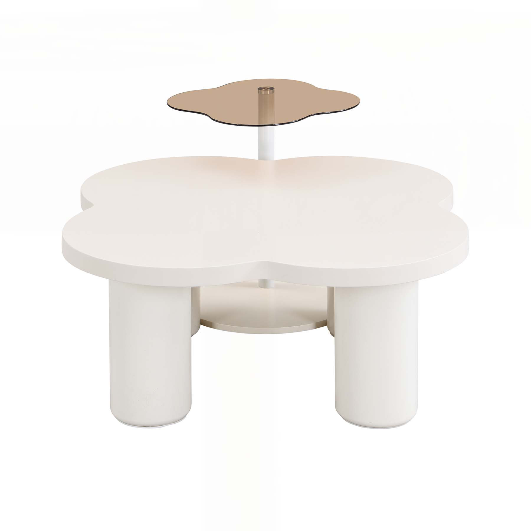 Ivy Bronx Modern Irregular-Shaped Coffee Table Set with Stylish Design ...