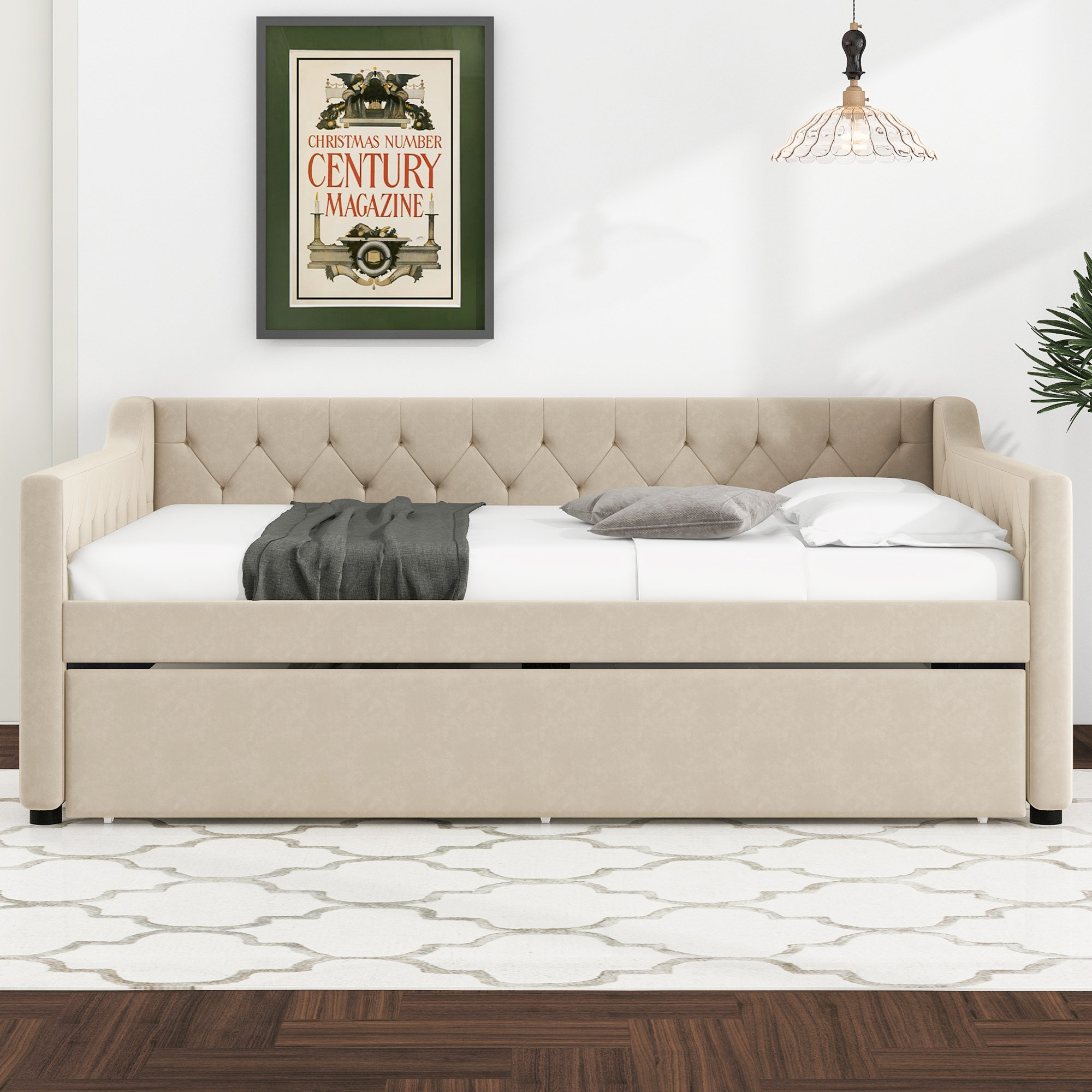 Decopom Bed Upholstered Daybed Bed | Wayfair