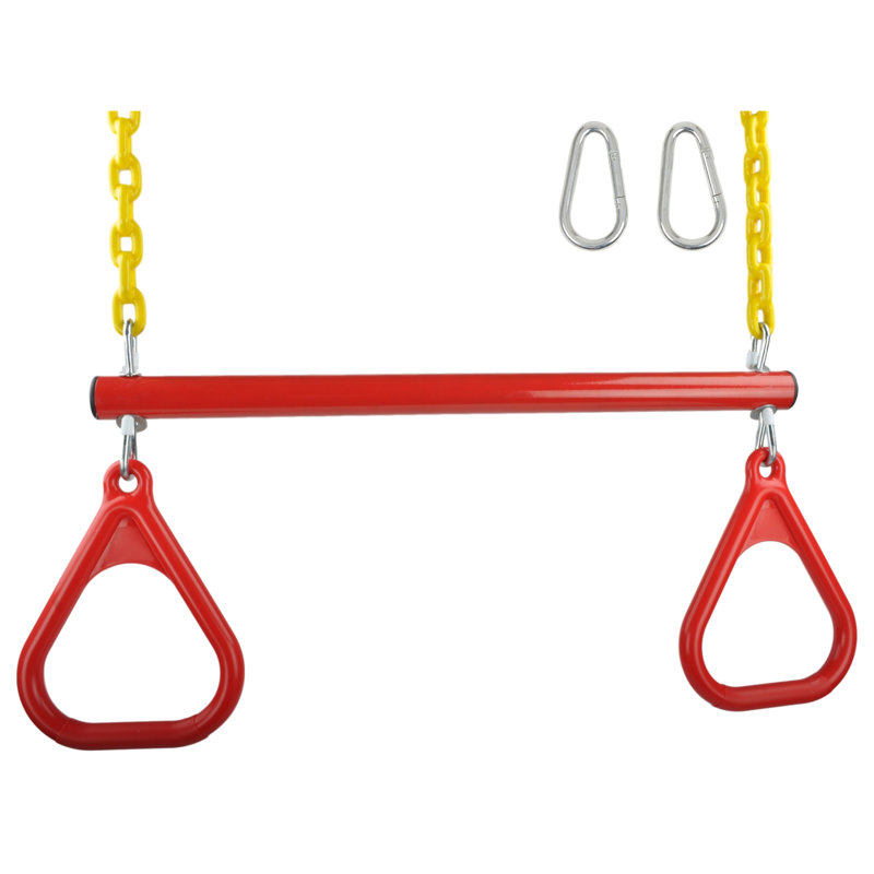Swing Set Stuff Trapeze Bar with Rings and Coated Chain & Reviews | Wayfair