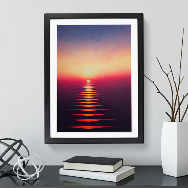 17 Stories Spellbinding Sunset View - Single Picture Frame Painting ...