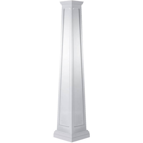 PCI Enterprises Square Non-Tapered Smooth PVC Endura-Craft Column Wrap ...