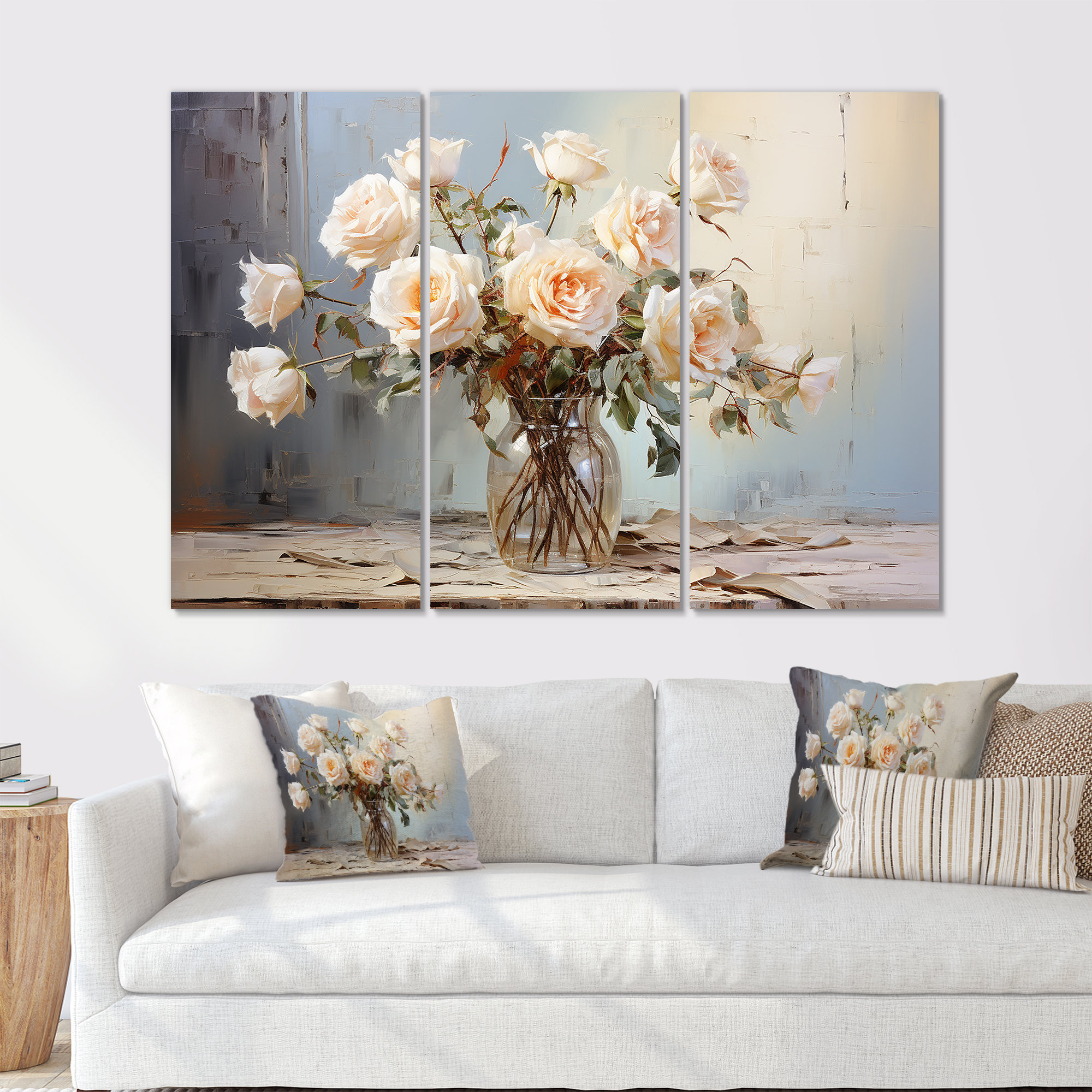 Lark Manor™ Roses Farmhouse Still Life - Roses Wall Art Print Set | Wayfair