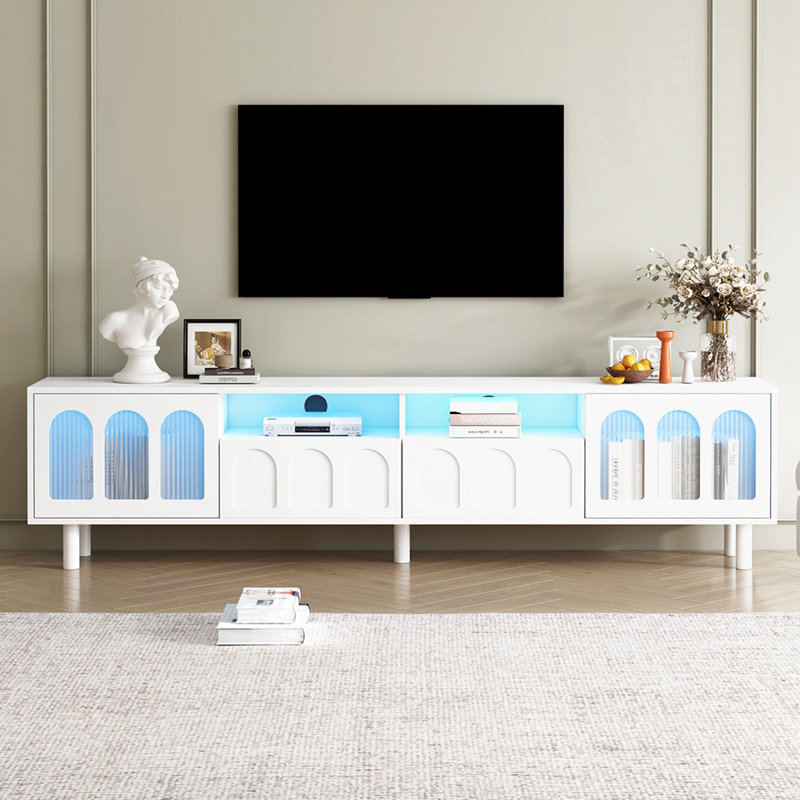 Latitude Run® Entertainment Center with LED Light | Wayfair