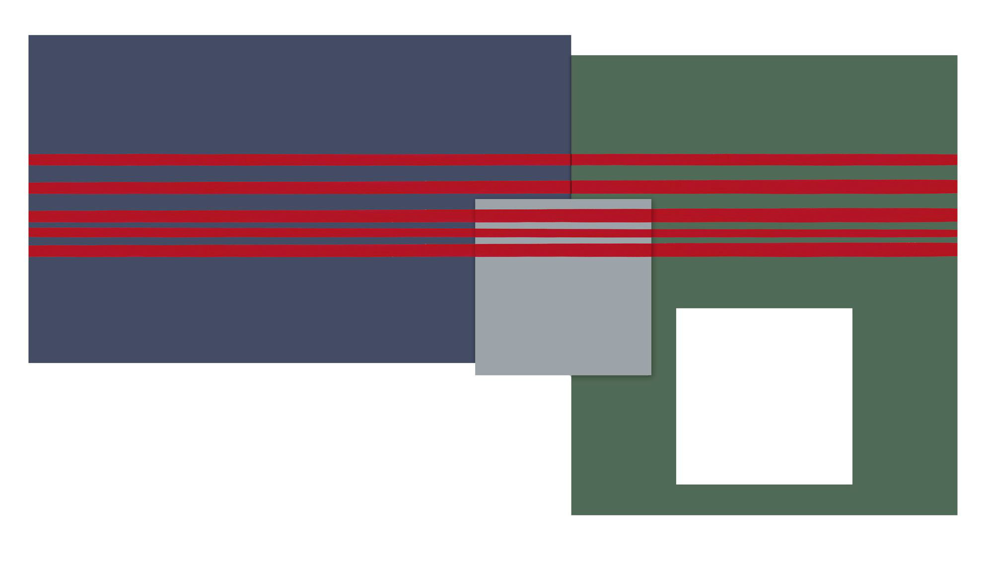 Wendover Art Group Layered Stripes 2 by Thom Filicia - Unframed Graphic ...
