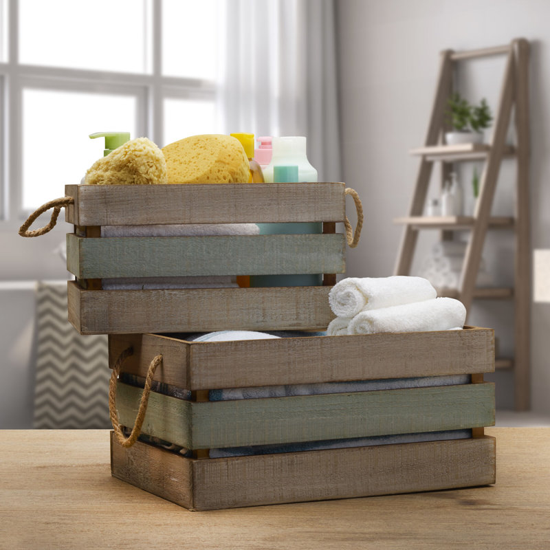 Elements 13-In & 15-In Multi-Color Crate Set | Wayfair