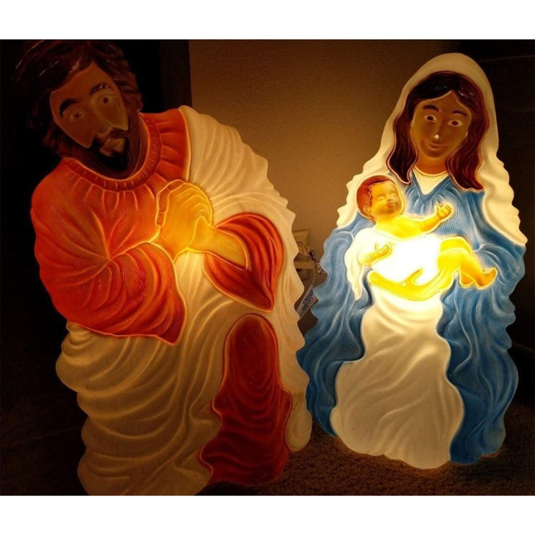 Union Products Cado 74100 Outdoor Light Up Nativity Set For Christmas ...