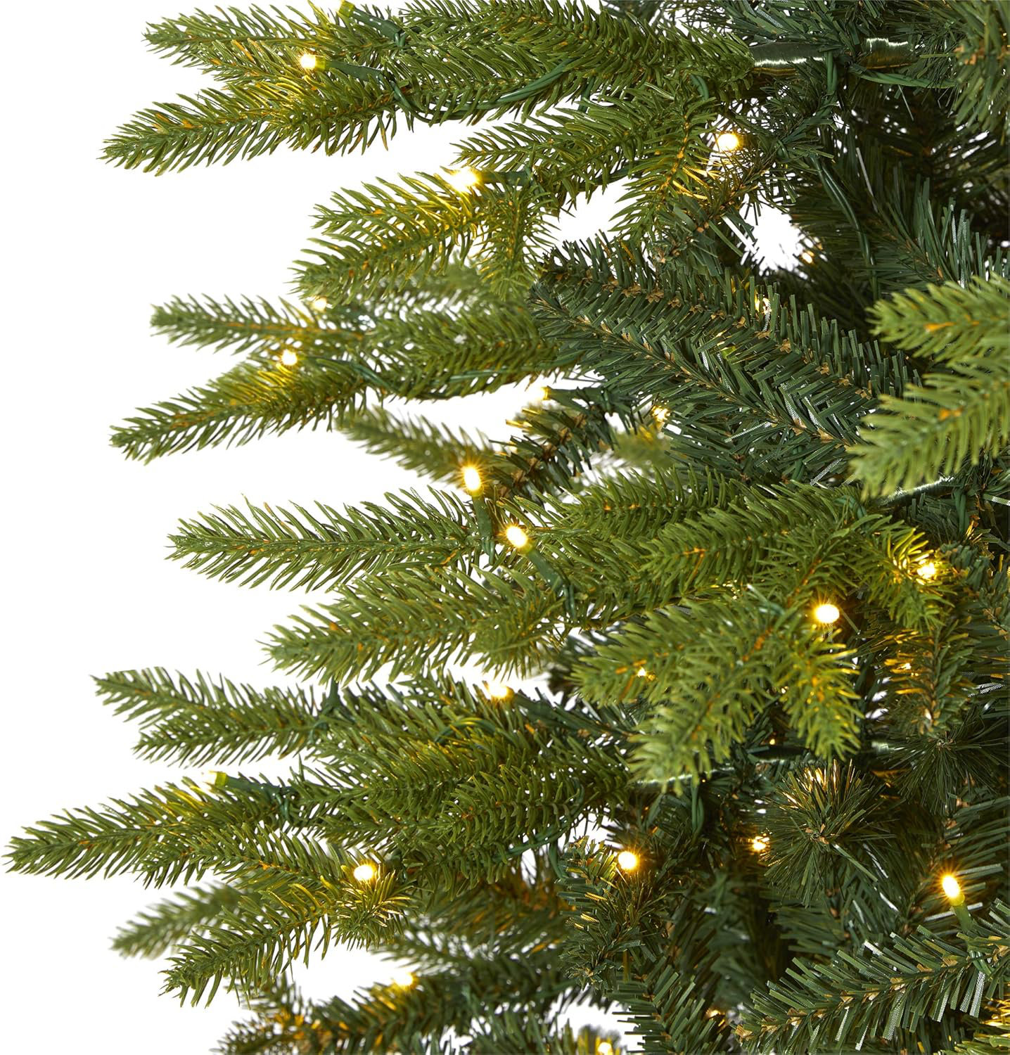Canora Grey Artificial Belgium Fir Look Christmas Tree with Lights 9ft ...