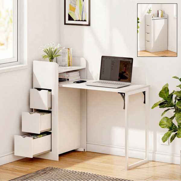 Foldable-wall-mounted-desk | Wayfair