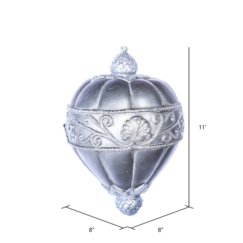 The Holiday Aisle® 11" Antique Scroll Drop Christmas Ornament | Wayfair