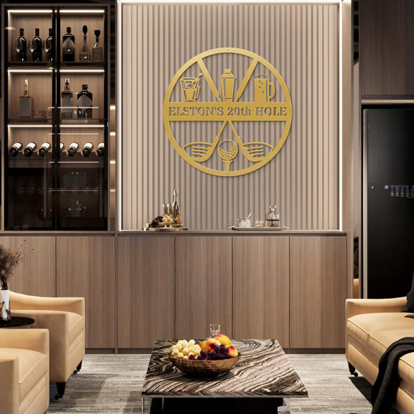 SIGNLEADER Golf Sport Champion Cheers Custom Metal Name Sign Metal ...