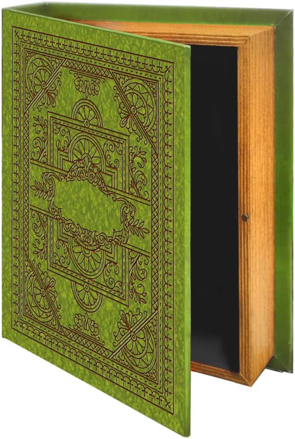 Astoria Grand Decorative Book Box, Vintage Storage Books Boxes Green ...