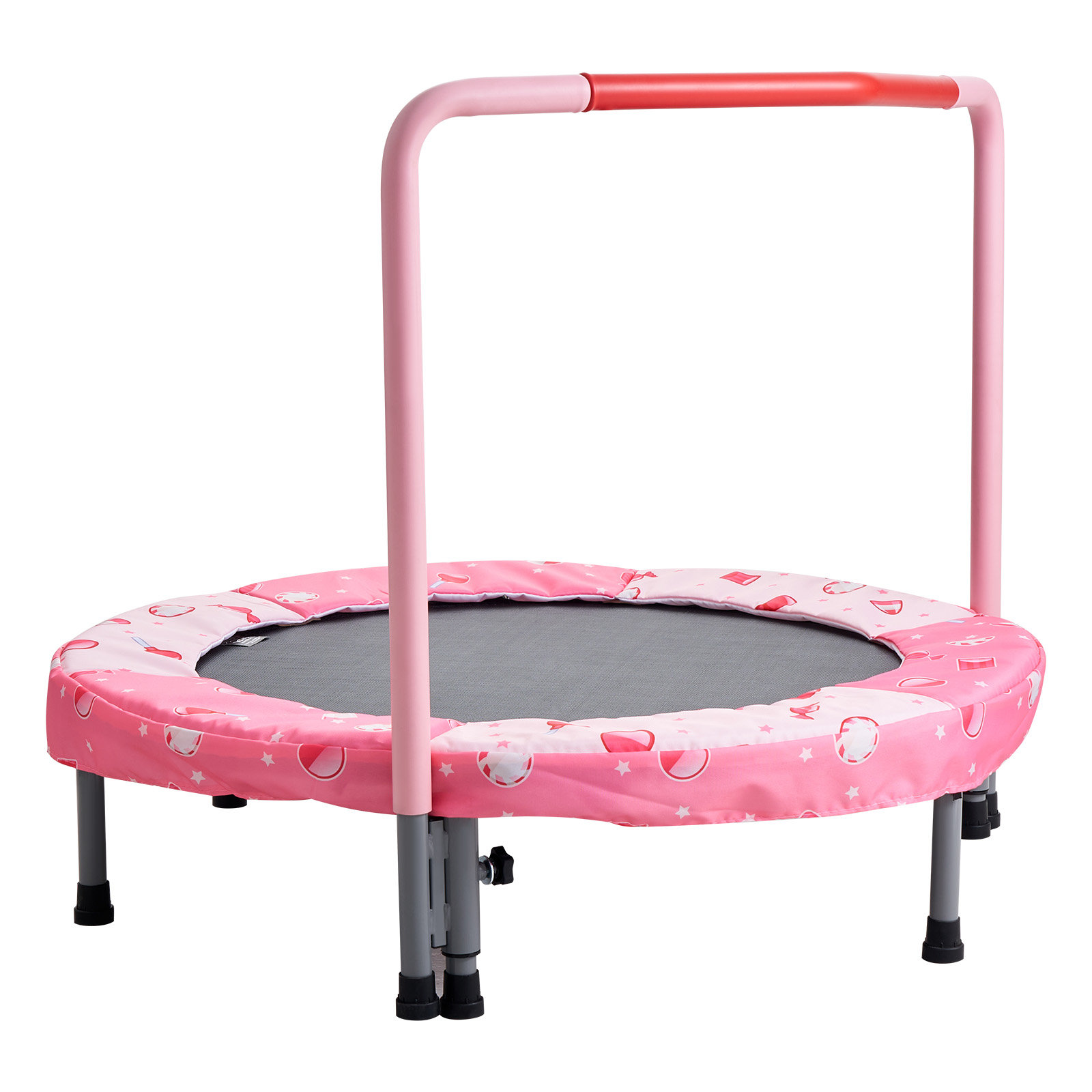 VEVOR 36" Trampoline for Kids Foldable Mini Toddler Trampoline Indoor ...