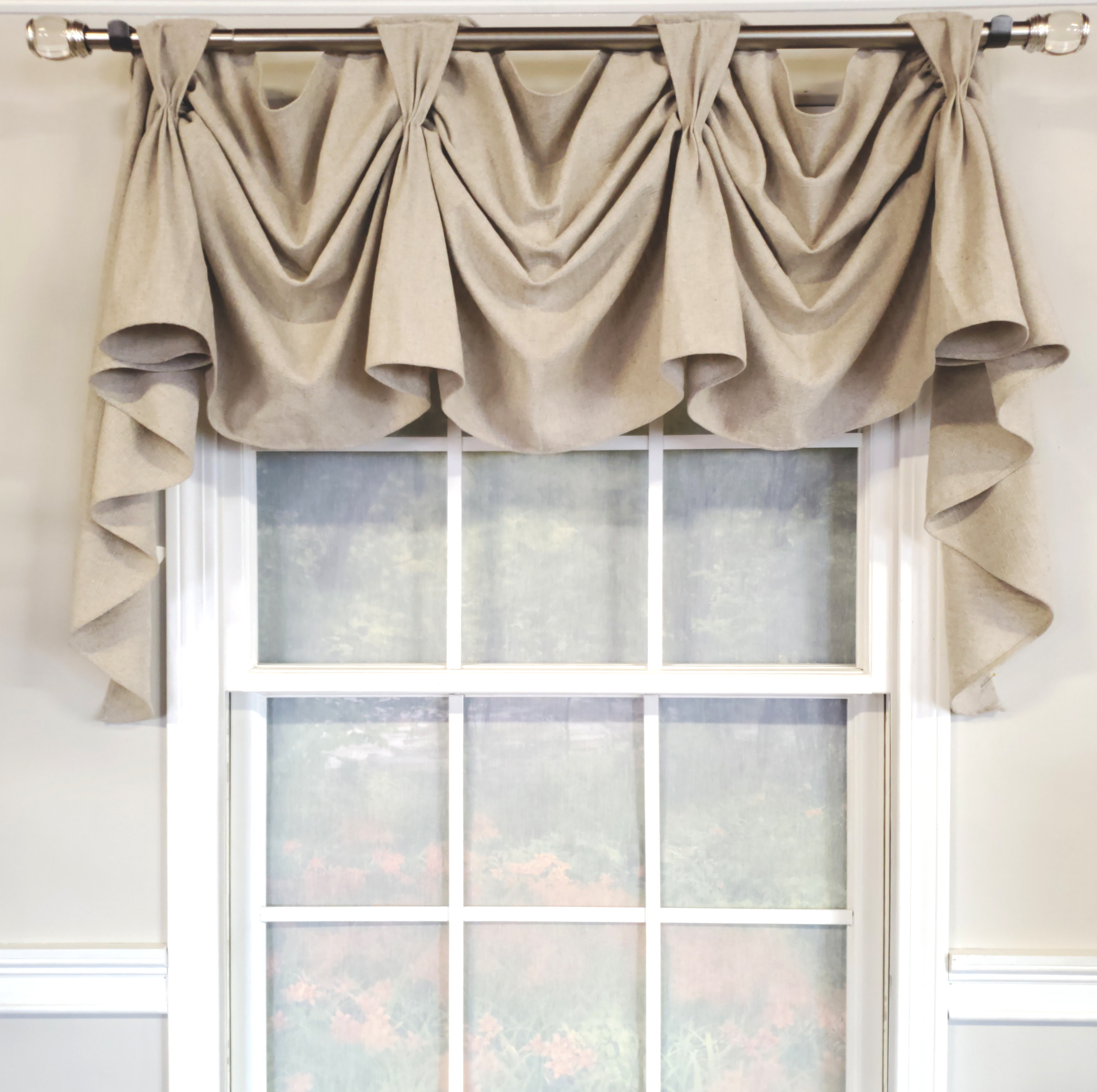 RLF Home Soft Linen 3-Scoop Victory Swag & Reviews | Perigold