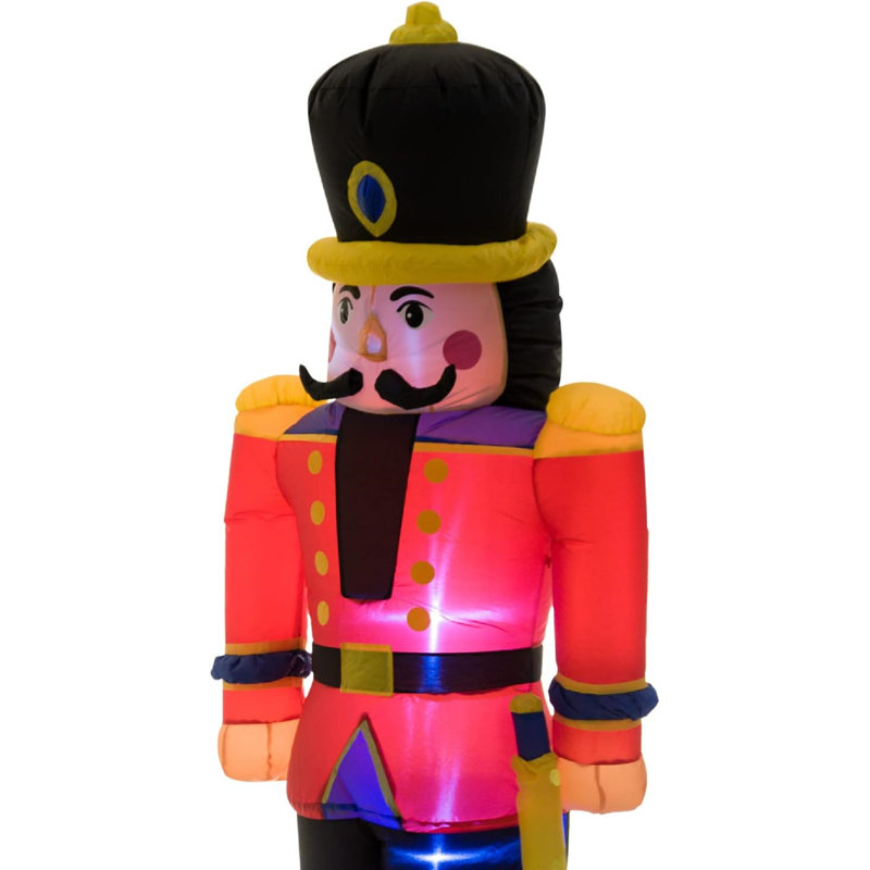 The Holiday Aisle® 6’ Christmas Inflatable Nutcracker Toy Soldier ...