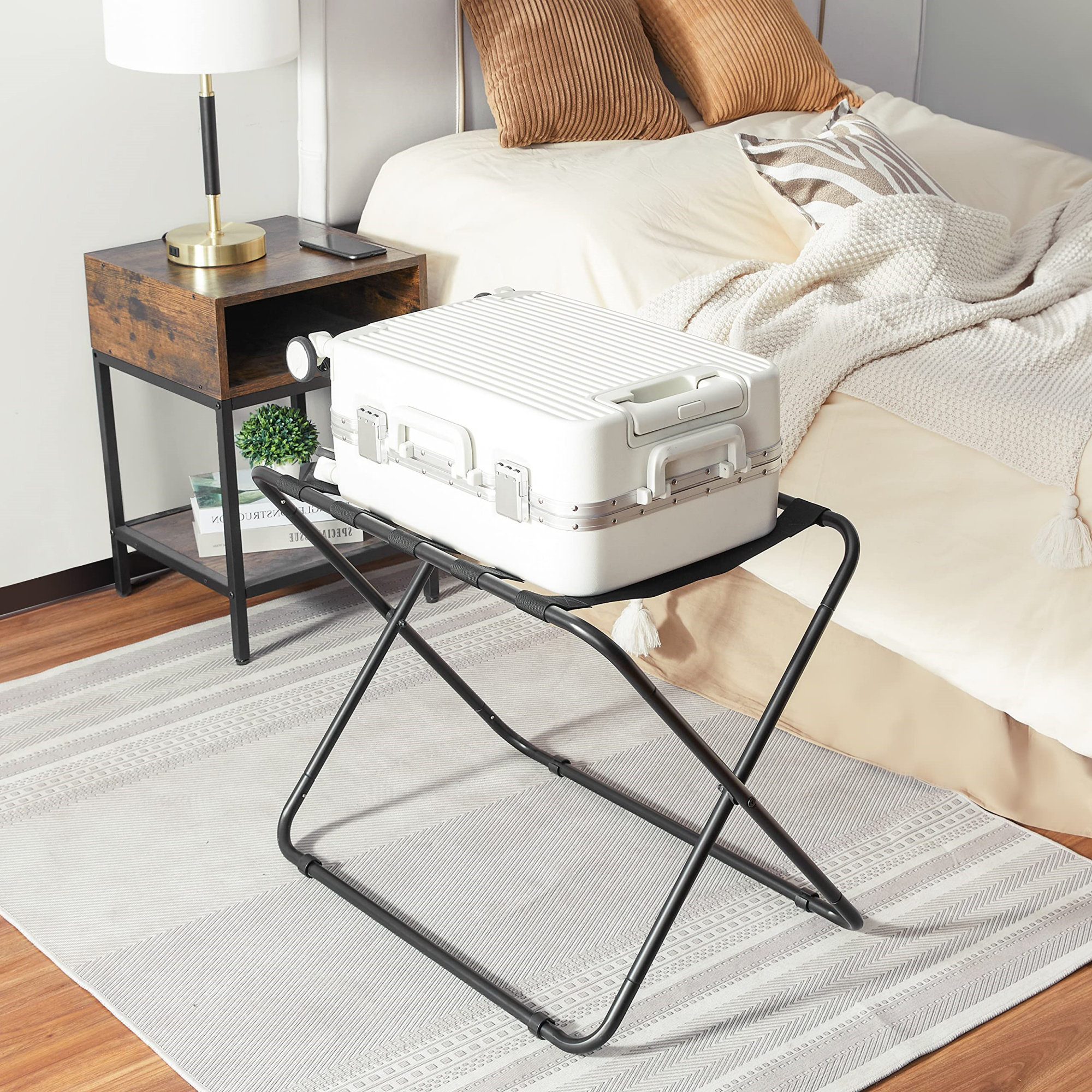 IFBECT 2-Pack Folding Metal Luggage Rack for Guest Rooms | Wayfair