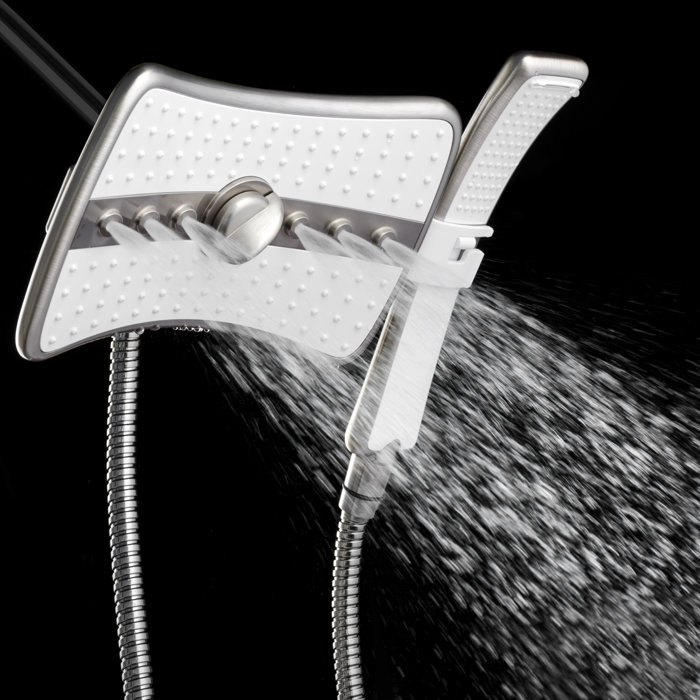 AKDY Massage/Jet Dual Shower Head & Reviews | Wayfair