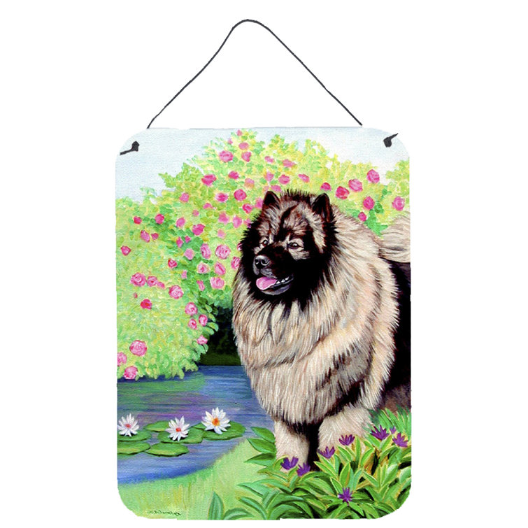 Caroline's Treasures Keeshond by Lyn Cook Painting Print Plaque ...