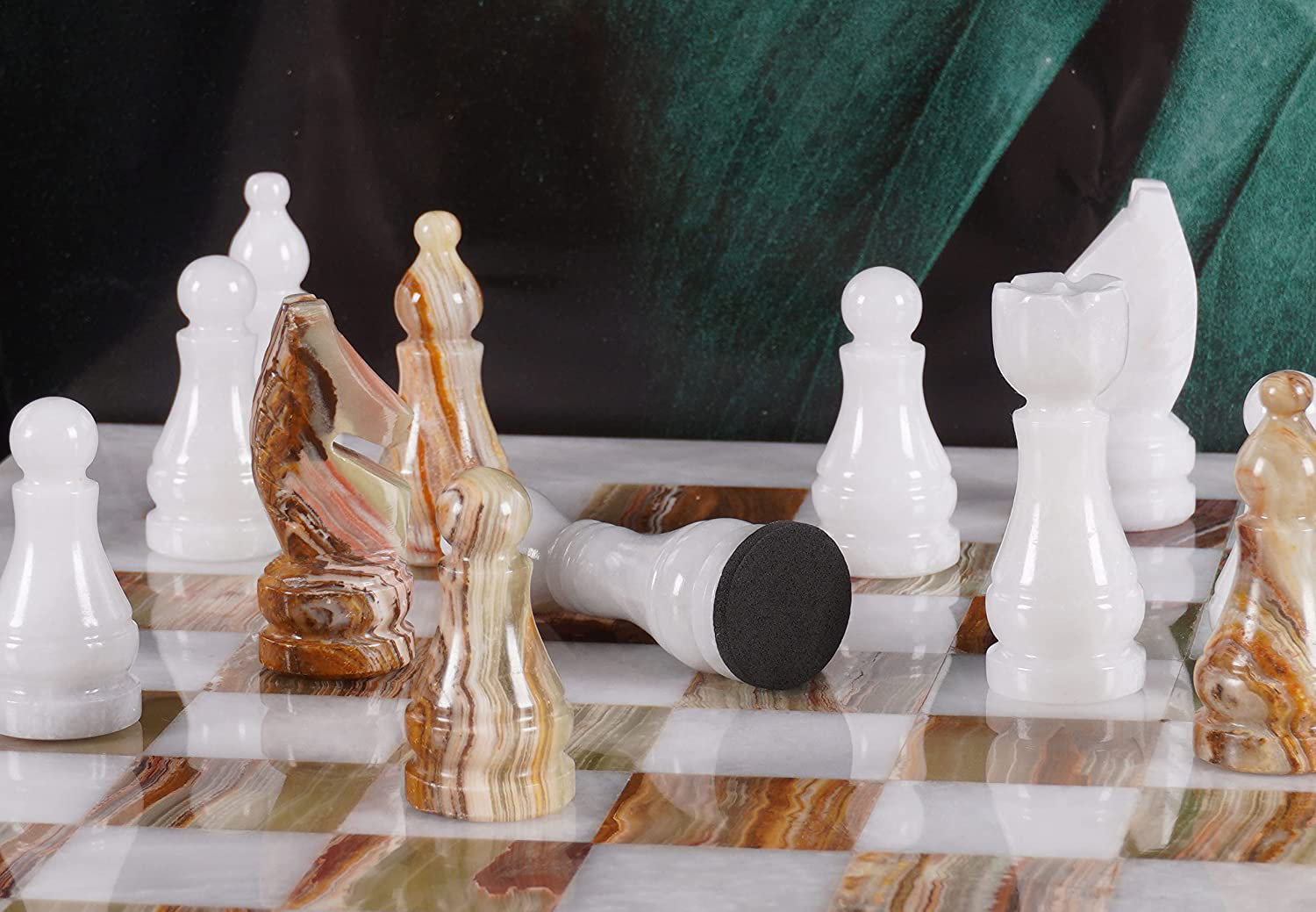 RADICALn Handmade Red/Coral 2 in 1 - Chess and Checkers Set Board Game ...