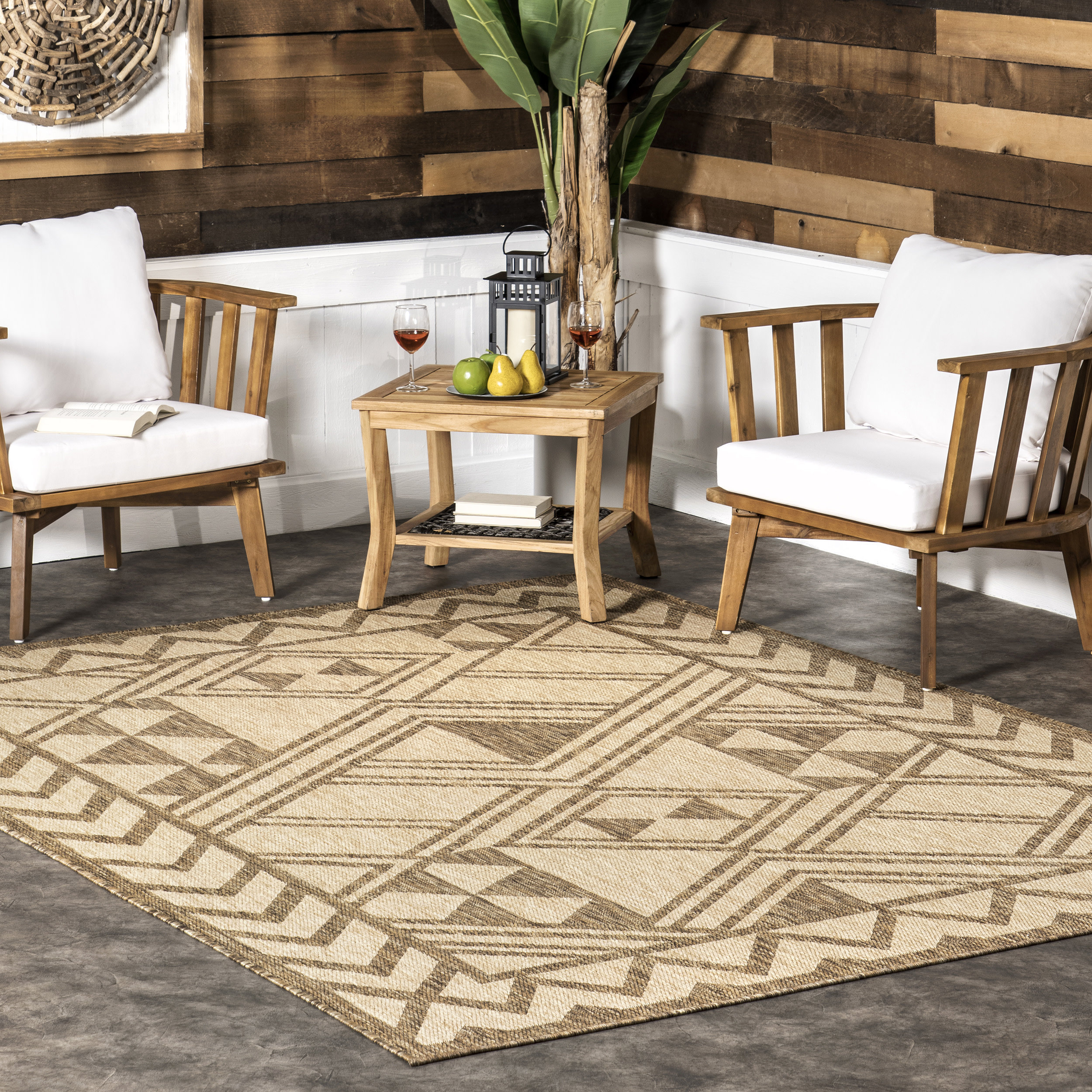 Foundry Select Mazie Bold Tribal Indoor/Outdoor Area Rug & Reviews ...