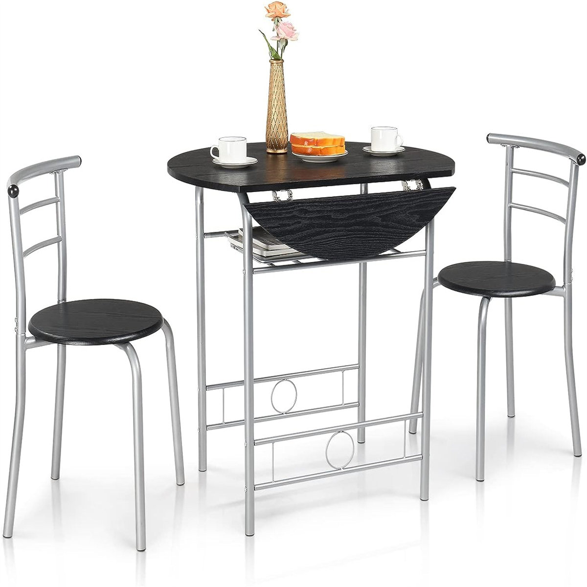 Ebern Designs Drop Leaf Dining Table For Small Space,Small Kitchen ...