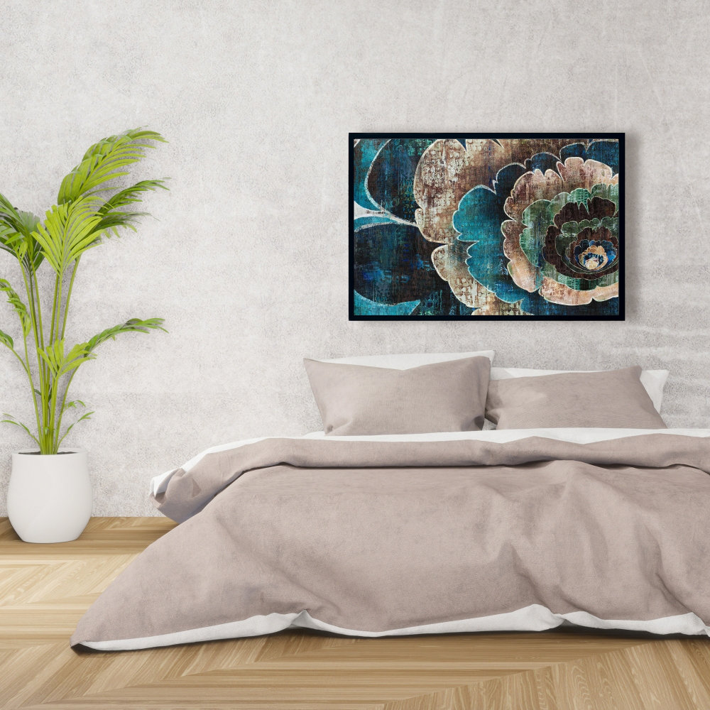 Begin Edition International Inc. " Blue Flower Montage " on Canvas ...