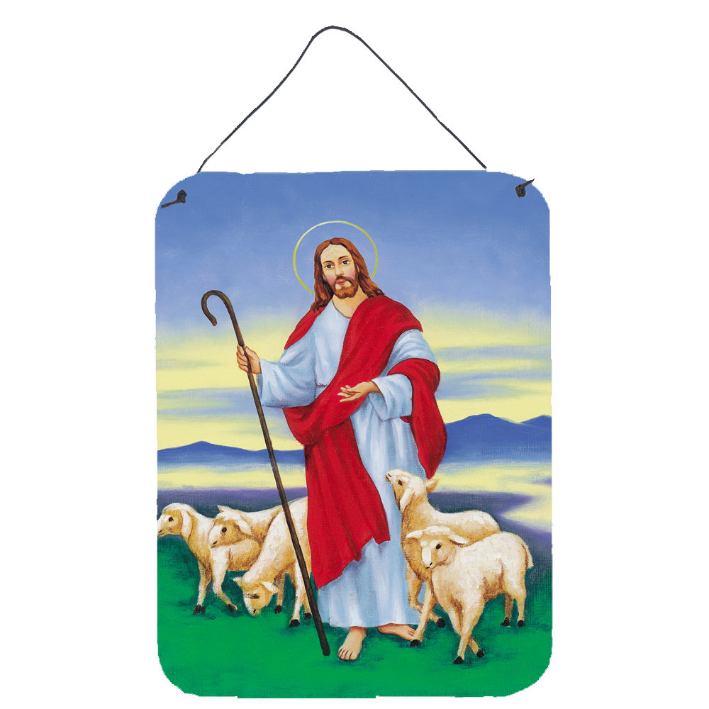 Caroline's Treasures Jesus The Good Shepherd Painting Print Plaque ...