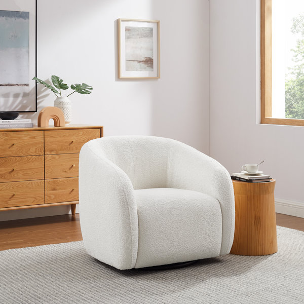 Ivy Bronx Kiptin 31.7'' W Upholstered Modern Comfort 360 Degree Swivel ...